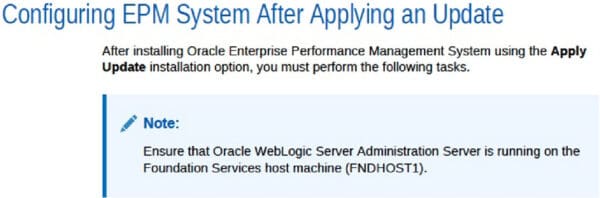 Oracle EPM 11.2.15 Upgrade Notes – PARC Consulting